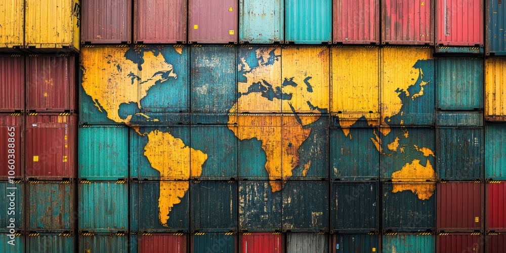Global Trade Transforms Through Shipping Containers at a Busy Port ...