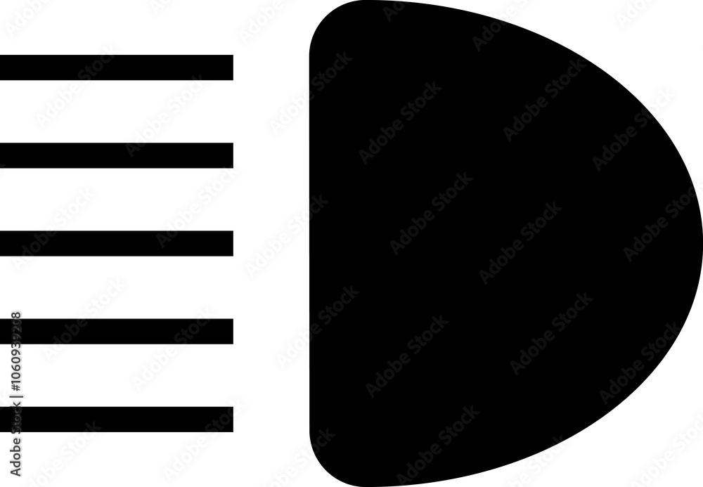 Ilustración de Stock Headlight, light indicator dashboard icon. Vector ...