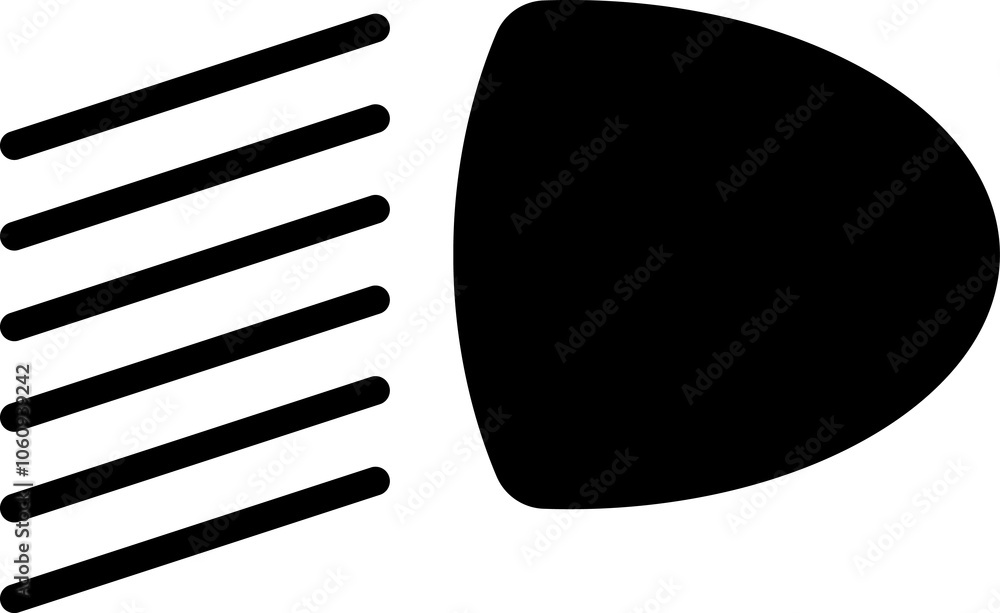 Ilustración de Stock Headlight, light indicator dashboard icon. Vector ...
