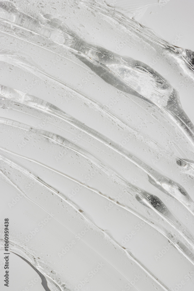 Transparent hair gel texture. Liquid cosmetic background. Serum smudge ...