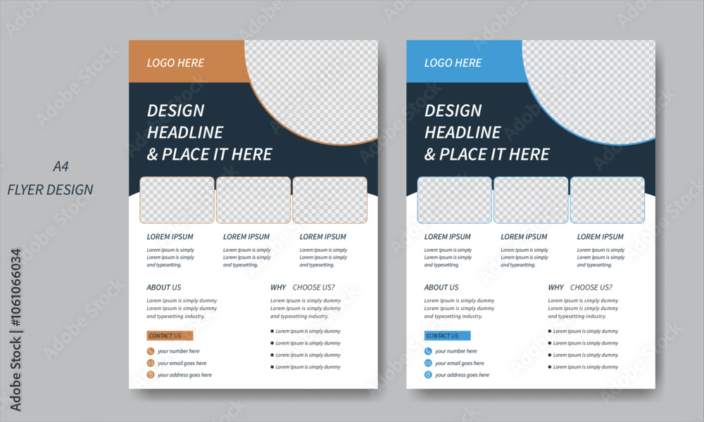 Corporate modern & clean a4 size flyer design. Creative a4 size flyer ...