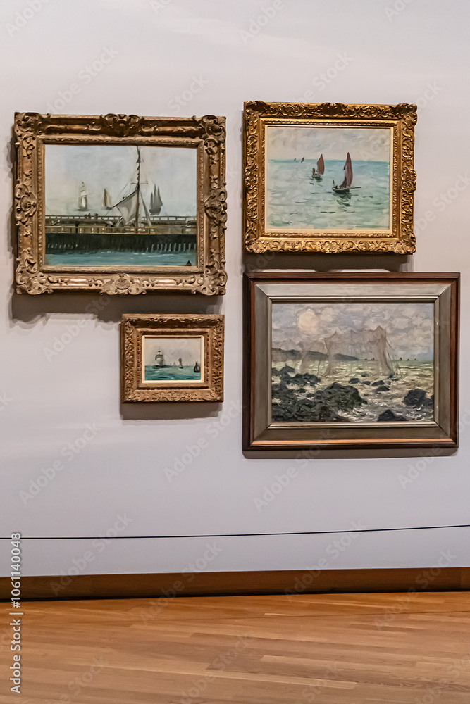 Interior of Van Gogh Museum in Amsterdam: Exhibition “Vive l ...