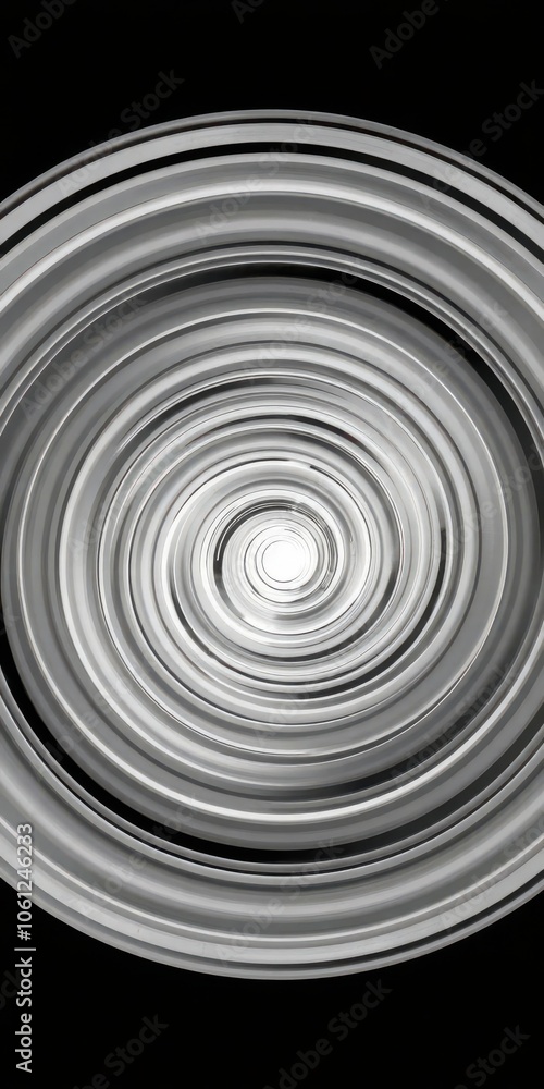 Abstract spiral design with rotation effect creating an optical ...