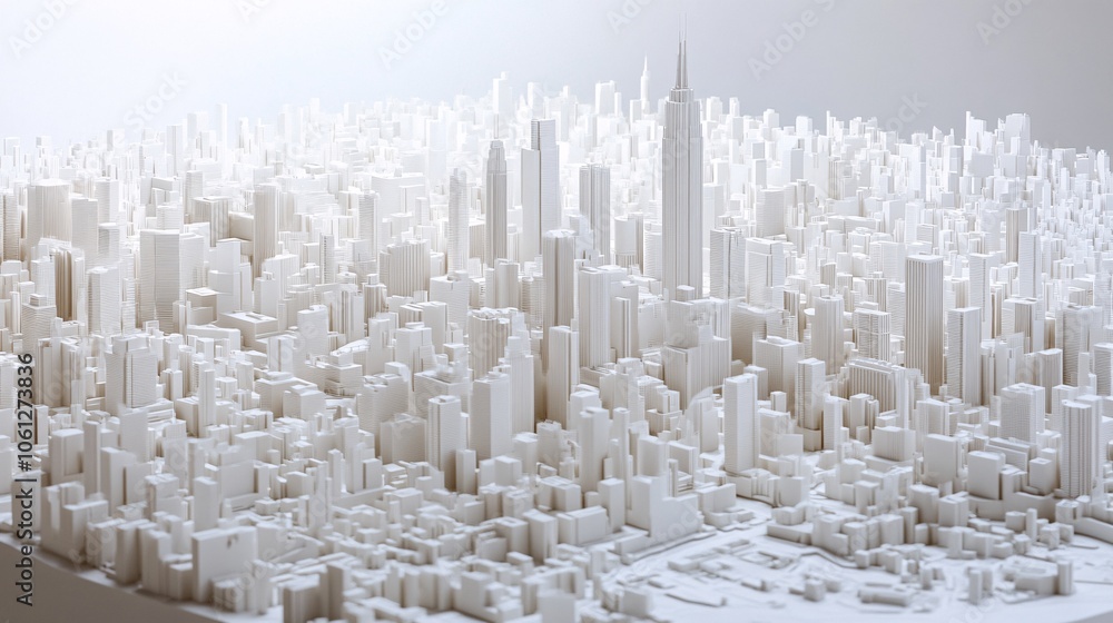 2410_008.large-scale urban topology model, contemporary city planning ...