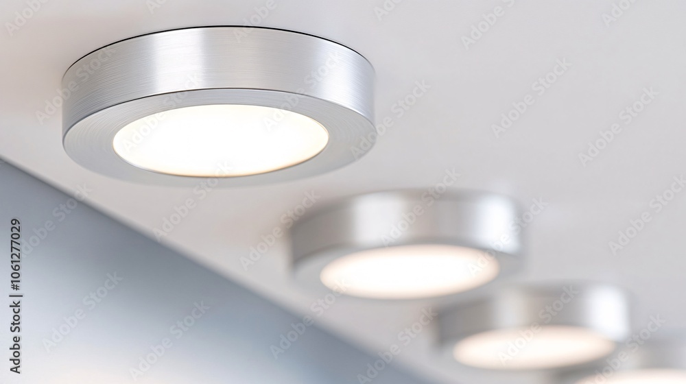 contemporary ceiling spotlight collection, embedded round luminaires ...