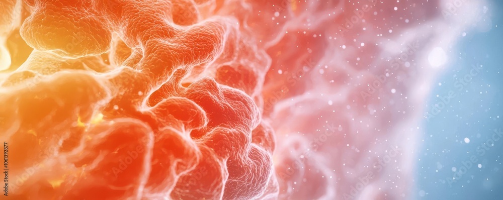 Visualization of inflammation inside the intestines, illustrating ...