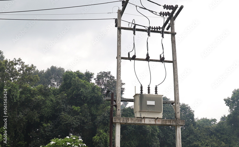 AC high voltage transformers to supply electricity, Two-phase ...