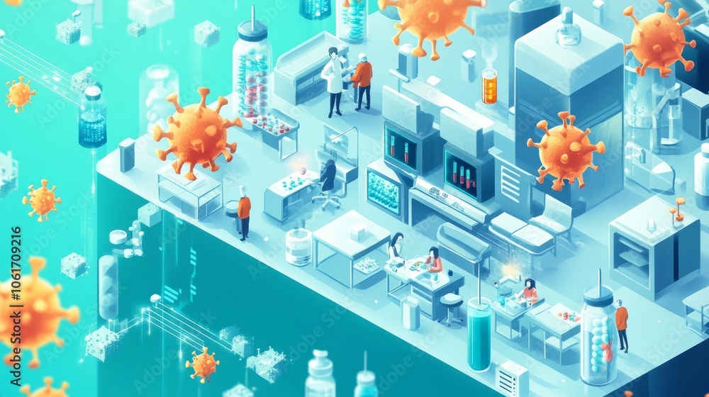 A medical science infographic showing how vaccines work, with ...