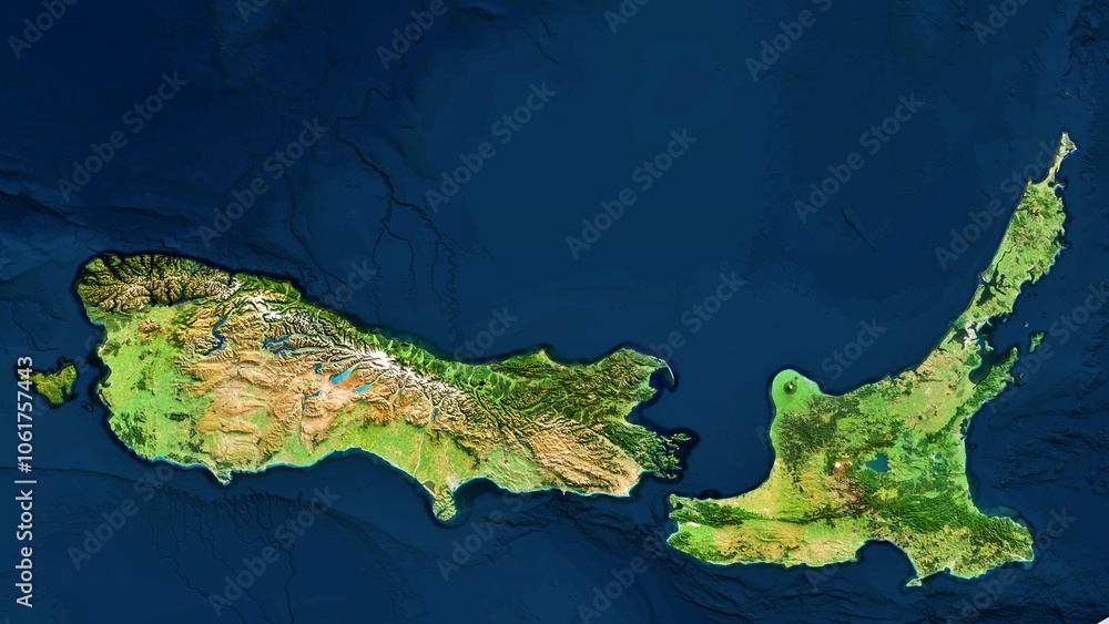 4K New Zealand Territory Map in Australia, High Resolution Satellite View, Widescreen 4K ...