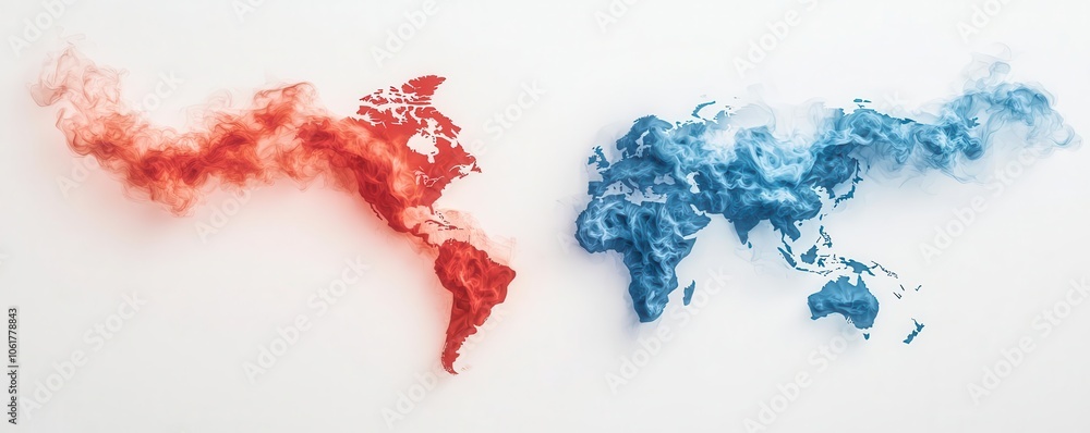 Temperature Anomaly Maps Areas above average in red and below in blue ...
