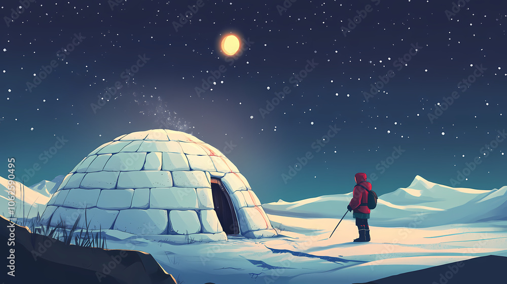Traditional igloo, reflecting the ingenious architecture of the inuit ...