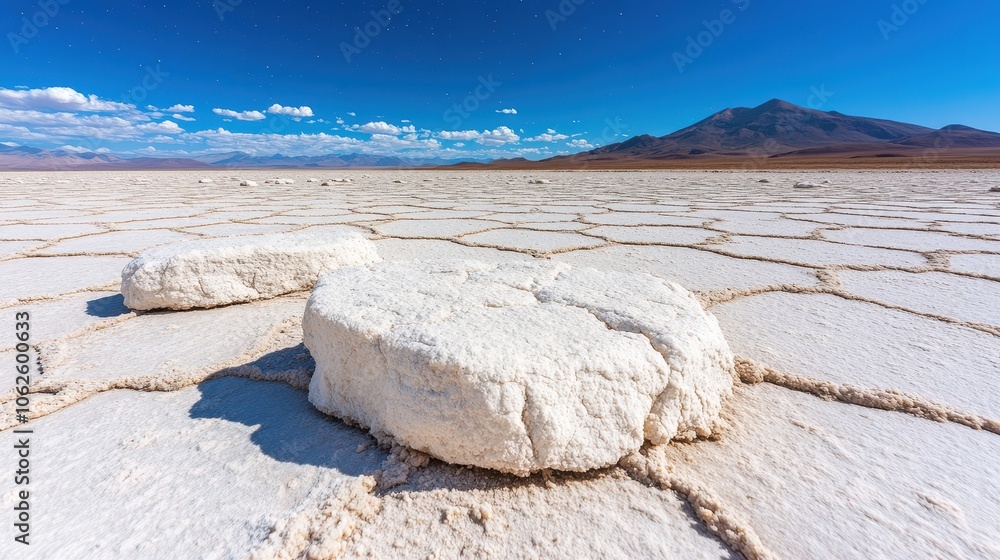 Salar de Uyuni Salt Flats Bolivia Starry Night Sky Reflection Stock ...