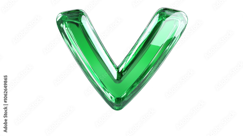 Green check mark icon on plaid background, a symbol of approval ...