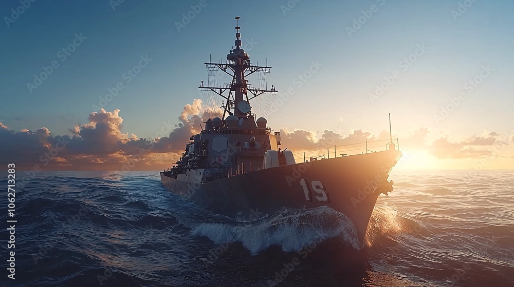 Experience the power of modern naval destroyers sleek, armored, and ...