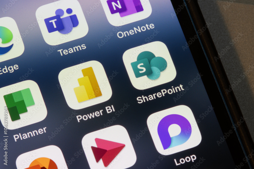 Portland, OR, USA - Oct 31, 2024: Assorted Microsoft 365 apps ...