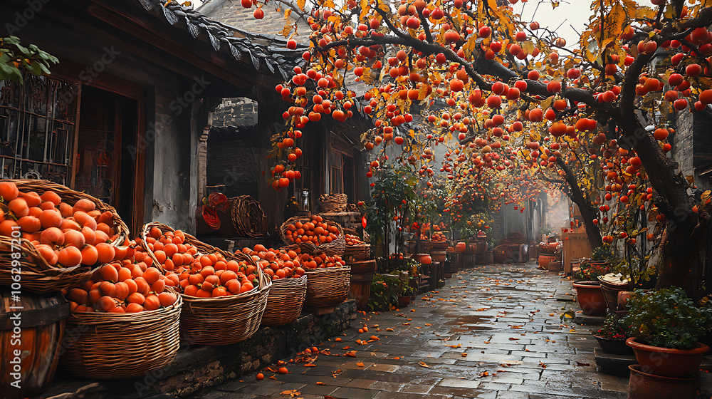 Traditional Orange Market, wallpaper, A place to buy delicious oranges ...