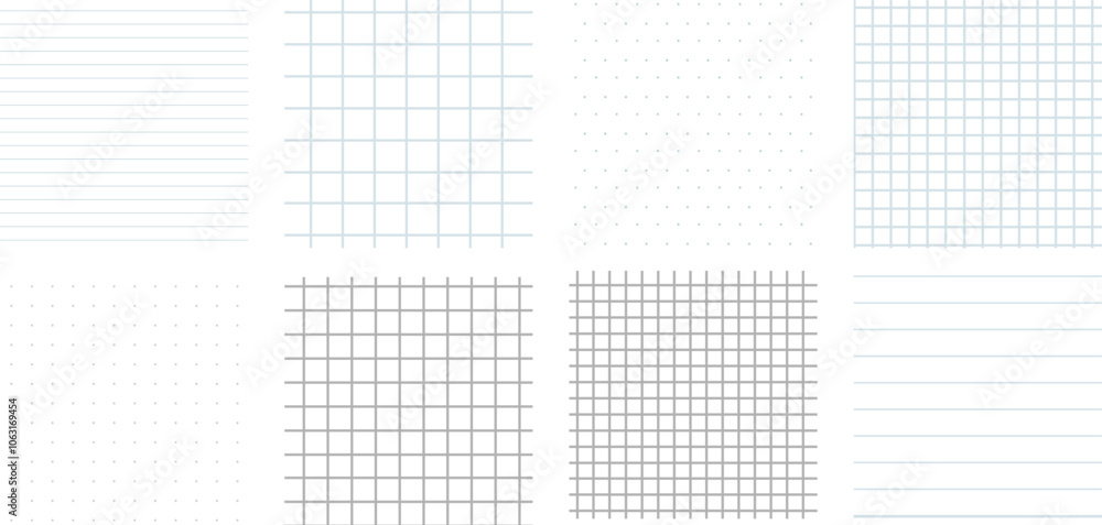 Grid empty background, square, line dot graph paper, school math sheet ...