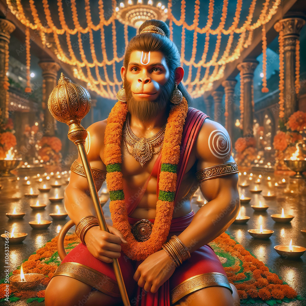Lord Hanuman, Monkey god Stock Photo | Adobe Stock