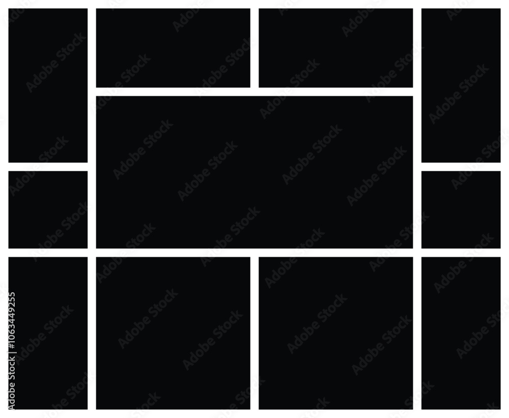 Collage for picture mod board and portfolio presentation. Background ...