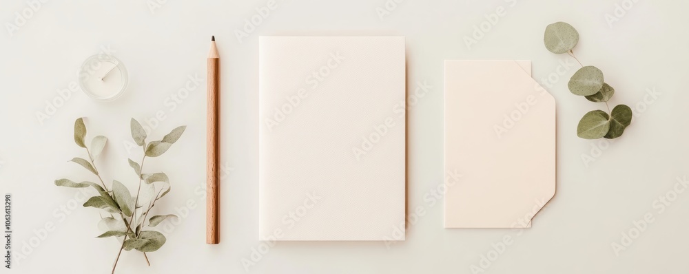 Foto de Stock Simple folded paper program for a ceremony, featuring ...
