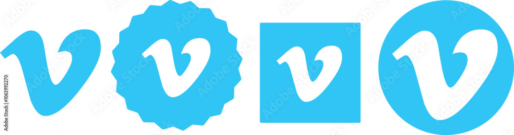 vimeo logo icon for popular social media icons, logos or buttons of ...