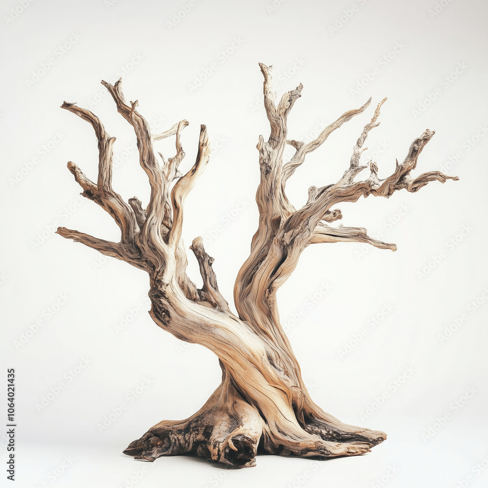 dead standing tree isolated on white background Stock Photo | Adobe Stock