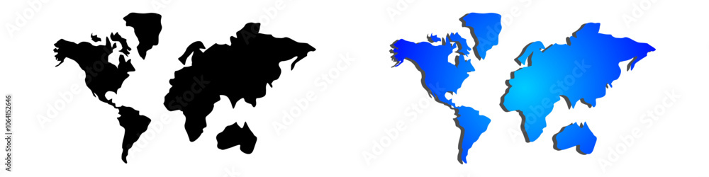 world map vector design,world logo,globe,editable world map ...