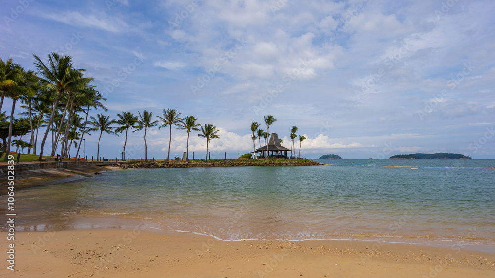 The most famous sunset view beach of Tanjung aru Beach Kota Kinabalu ...