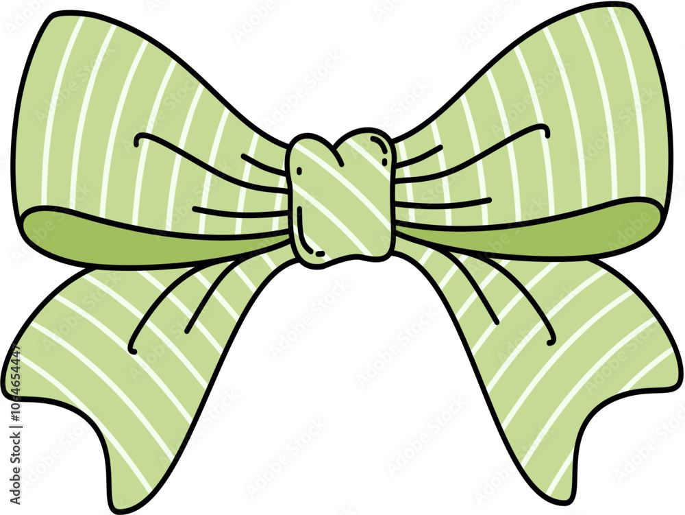 colorful coquette ribbon bows isolated on transparent background ...