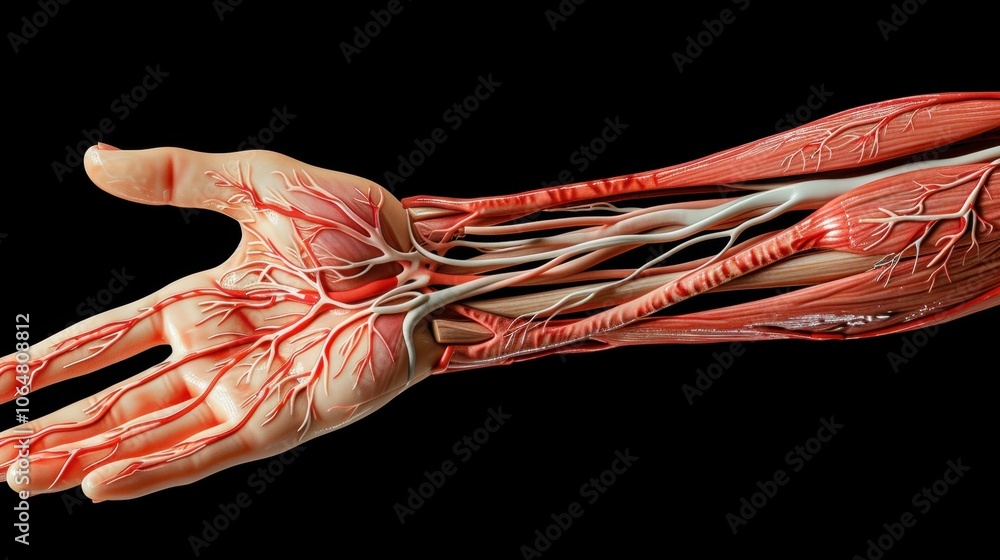 Radial Artery: This artery runs along the forearm, supplying blood to ...