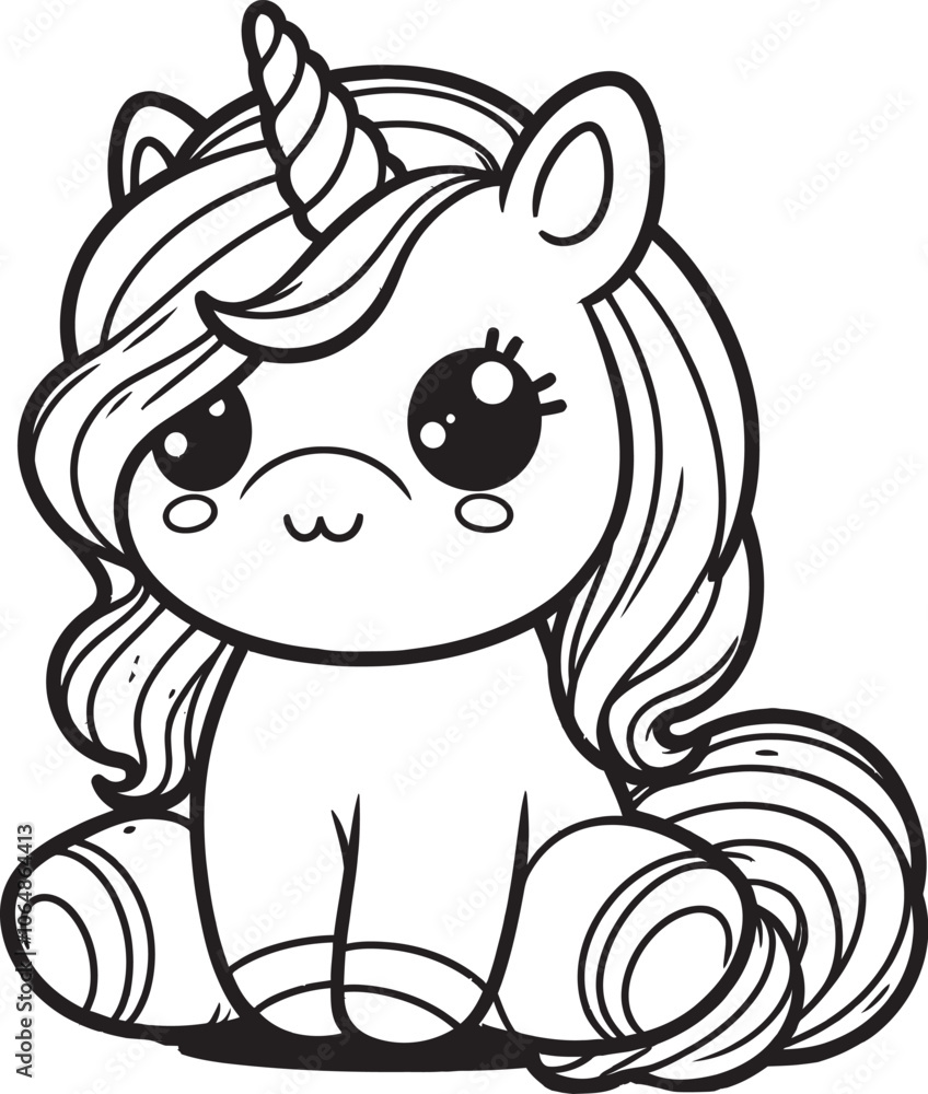unicorn coloring pages for kids, Magical Unicorn Coloring Pages to ...