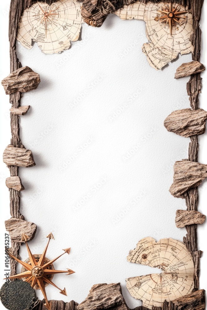 Old map showing ancient trade routes leading to a fabled destination ...