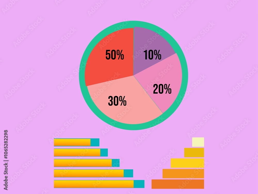 infographic template pie charts. Tree infographic design. Infographic ...