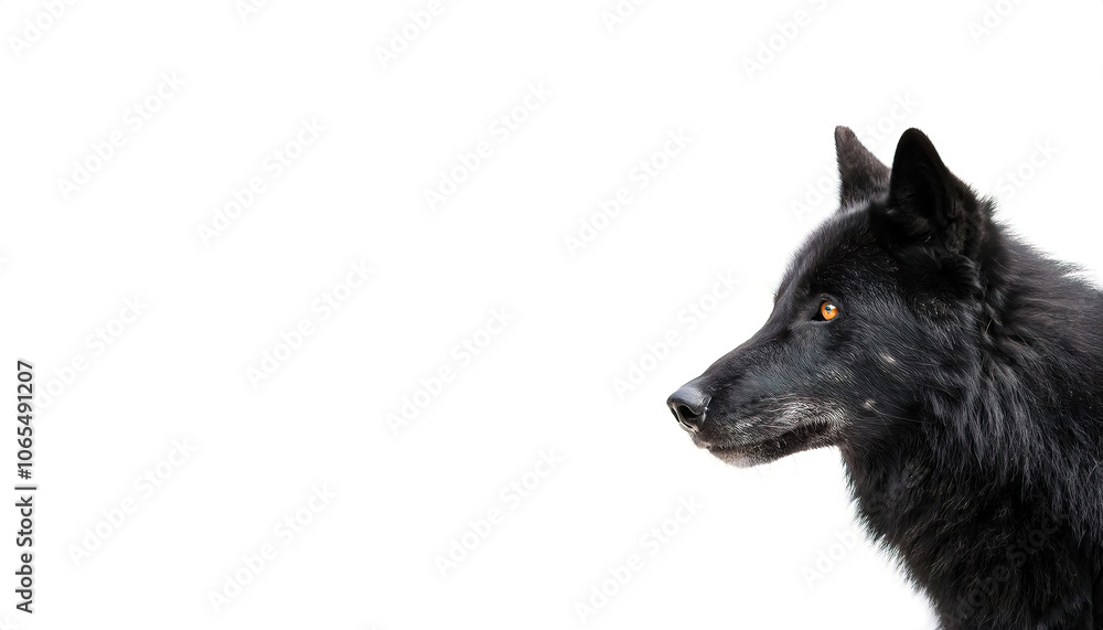 black wolf is a melanistic color of the gray wolf - Canis lupus ...