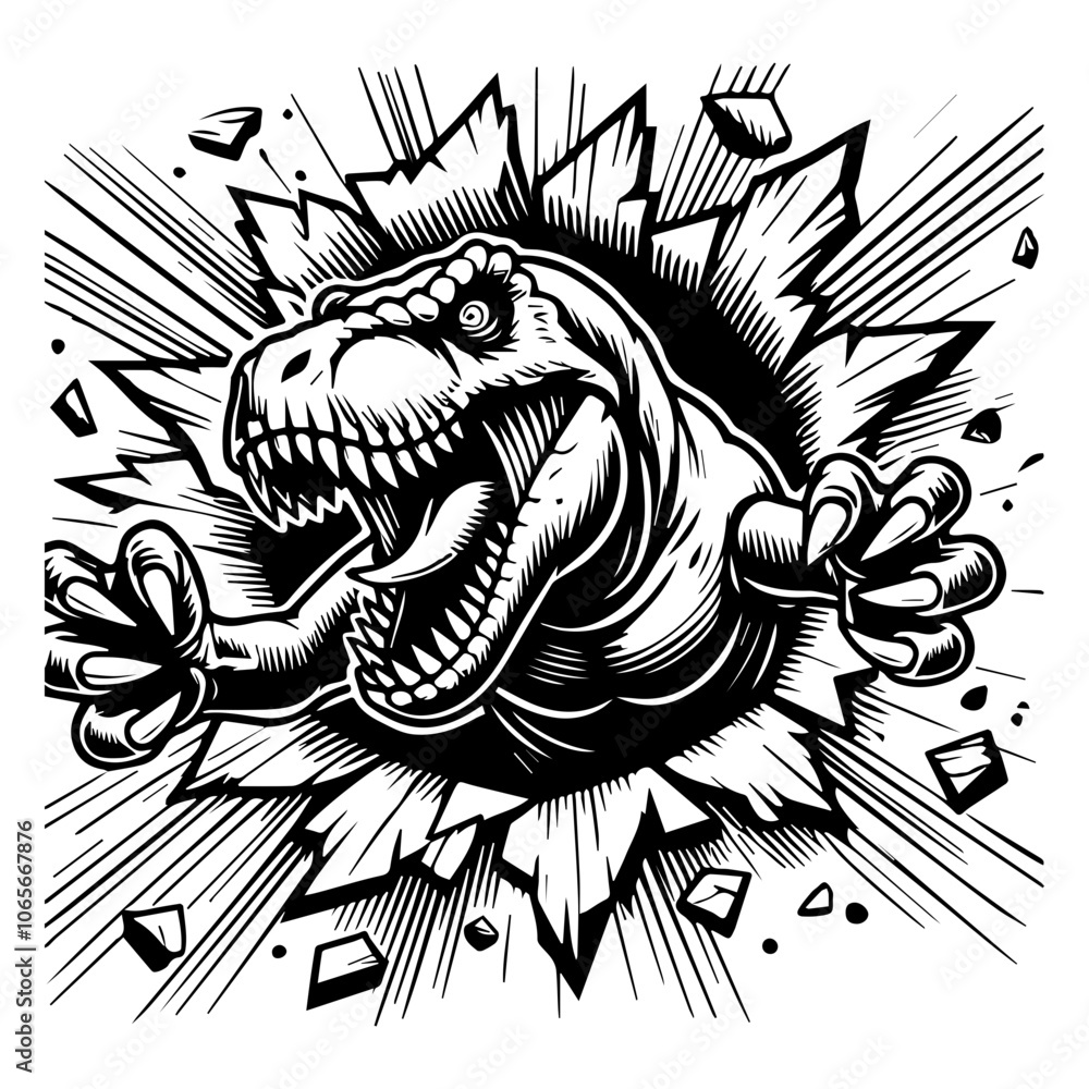 Image vectorielle Stock T rex Svg, T Rex Scratch Svg, Dinosaur Svg ...