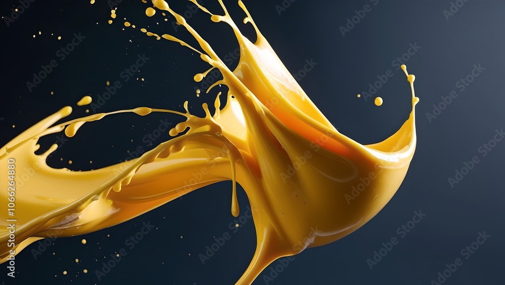 Dynamic Cheese Splash Effect with vivid details and smooth texture, for ...