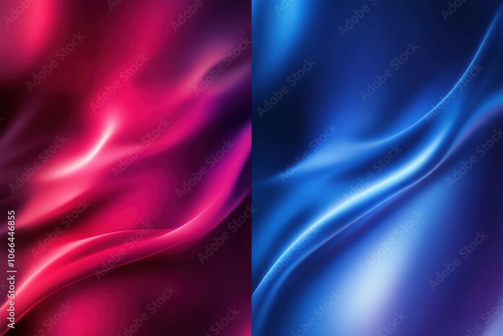Vibrant crimson and azure gradient backdrops for stylish promotional ...