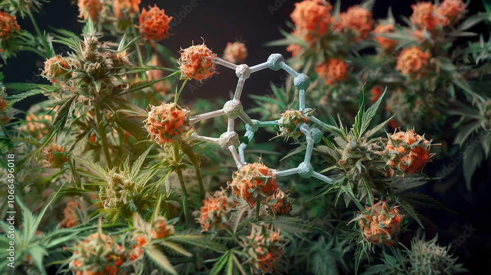 thc molecule model, 3d model thc molecule, delta-9 thc structure ...