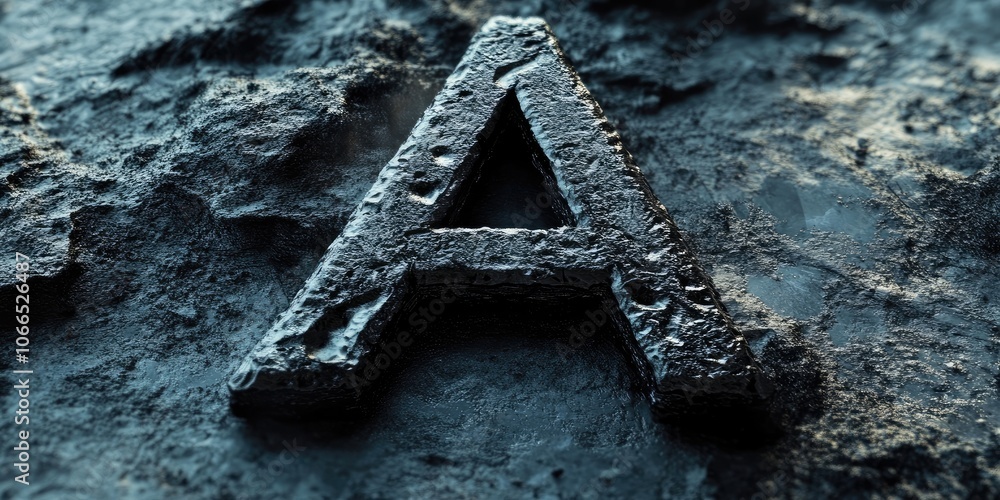 black metal art featuring a lowercased letter a from the lgbt alphabet ...