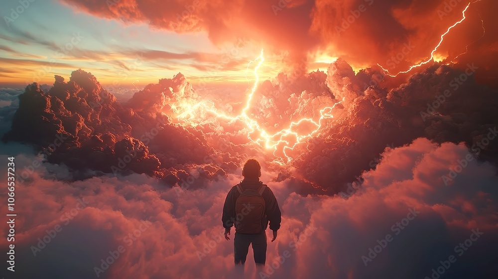 Dynamic Thunderstorm Fury, a captivating 3D animation showcasing ...