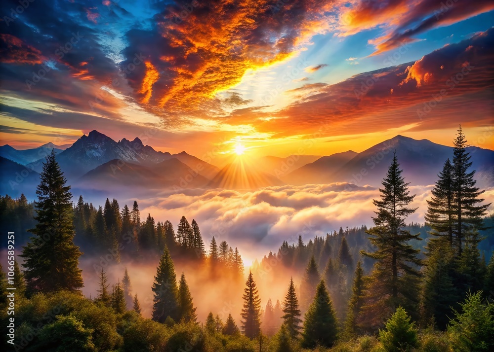 Breathtaking Sunset Double Exposure Photography with Vibrant Colors and ...