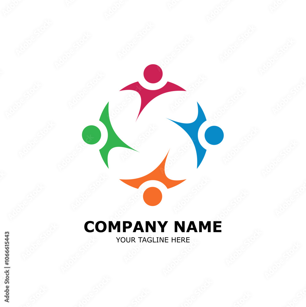 Logo Vector people formation Stock Vector | Adobe Stock
