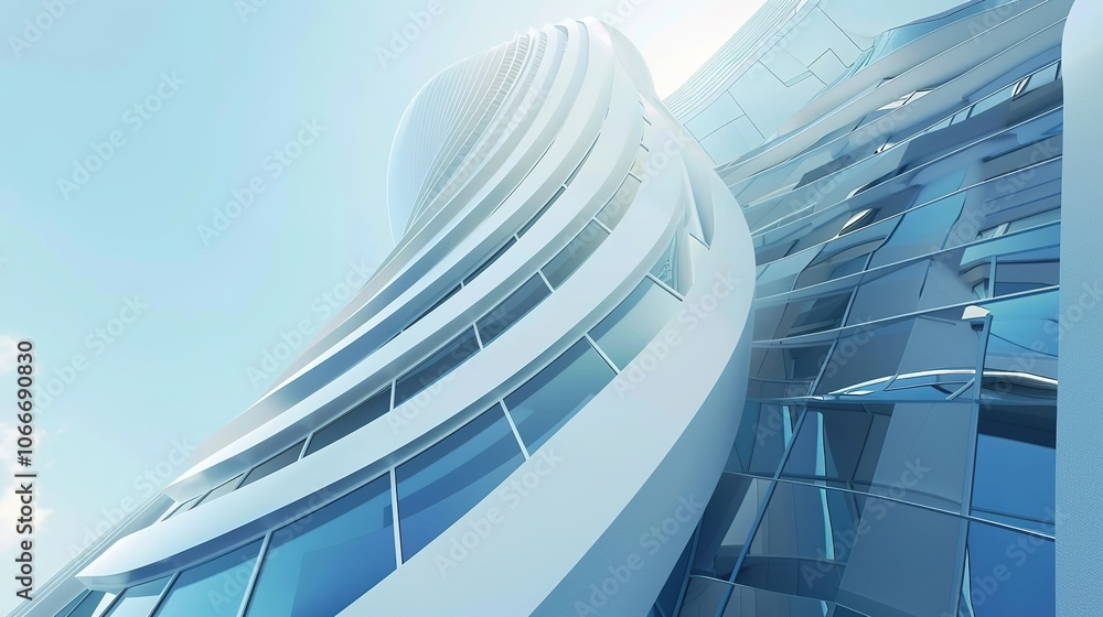 Spiral Shaped Building Background - a striking and innovative ...