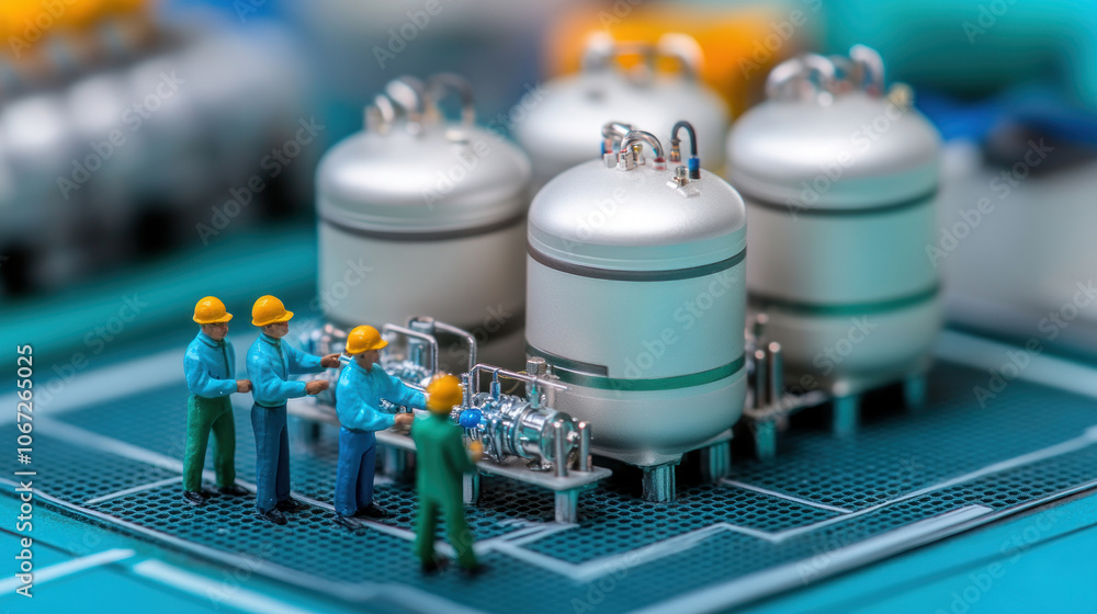 Miniature workers optimizing a small hydrogenpowered vehicle engine in ...