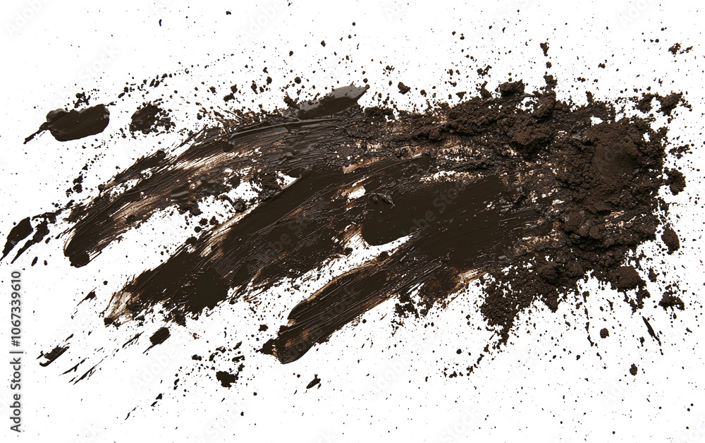 Isolated Mud Splash on Transparent Background, Realistic Dirty Splatter ...