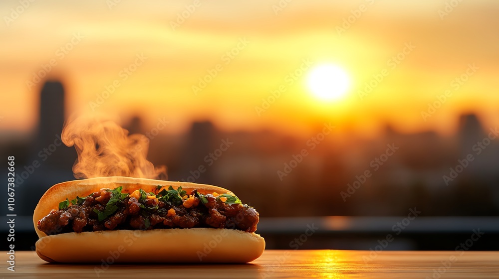 Boerewors roll, Durban beachfront scene Stock Photo | Adobe Stock