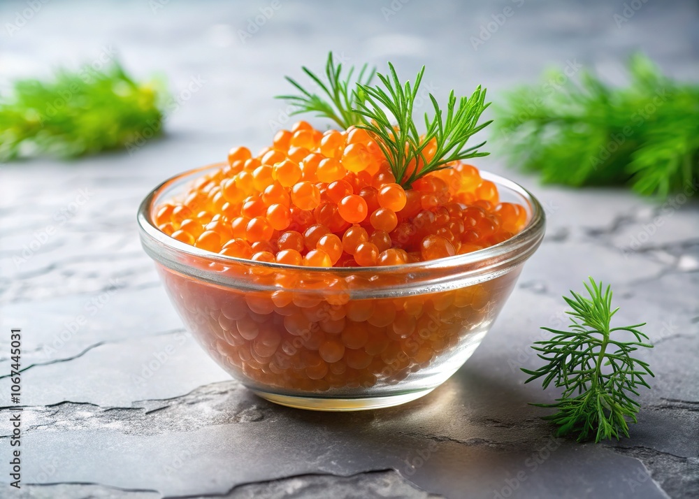 Exquisite lumpfish roe caviar takes center stage, elevated by the ...