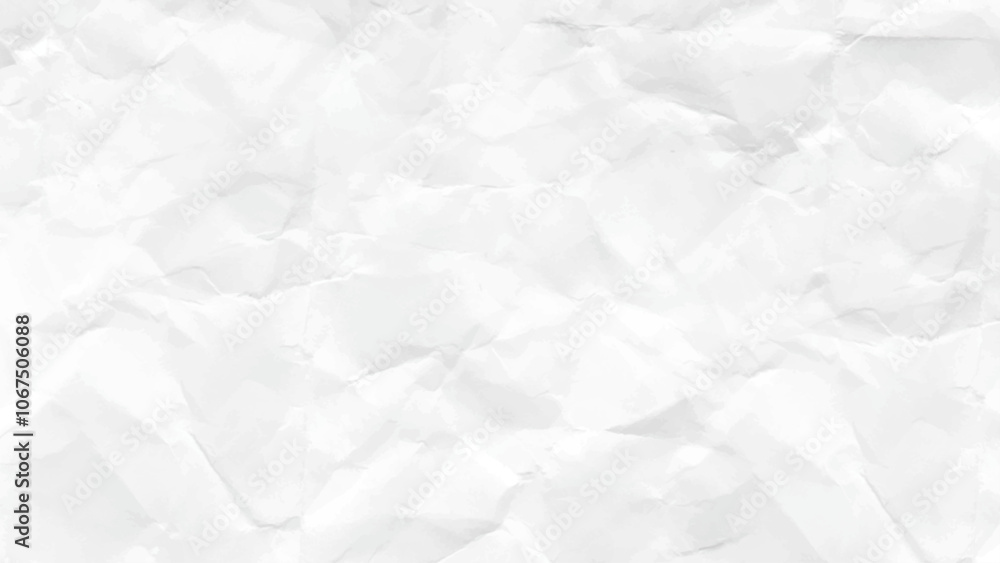 white background crumpled paper texture, seamless wallpaper Stock ...