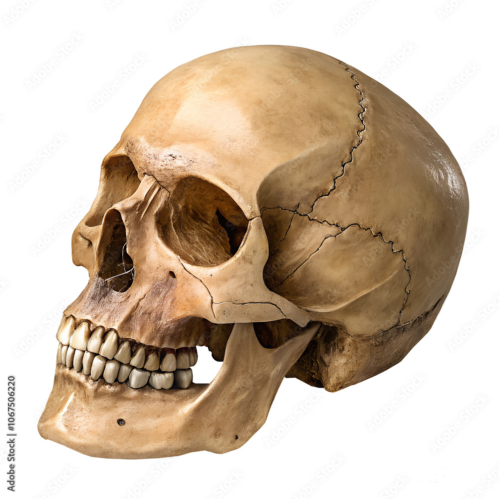 Realistic digital human skulls with detailed anatomy and bone texture ...