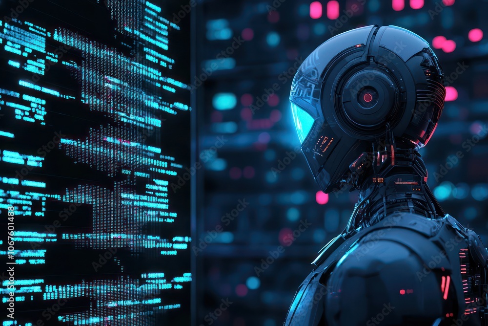 AI and stock market concept integrating artificial intelligence with ...